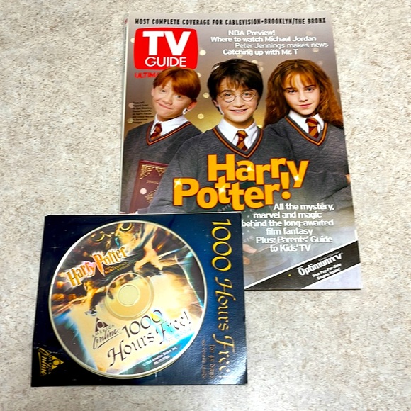 Warner Bros. | Accents | Vintage October 20 Tv Guide Harry Potter Group ...